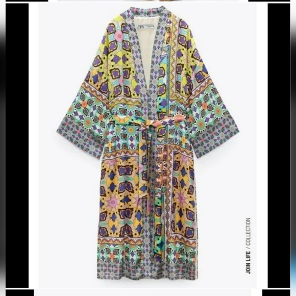 Zara | Kimonos & Yukatas | Zara Belted Kimono Robe Duster Nwt | Poshmark
